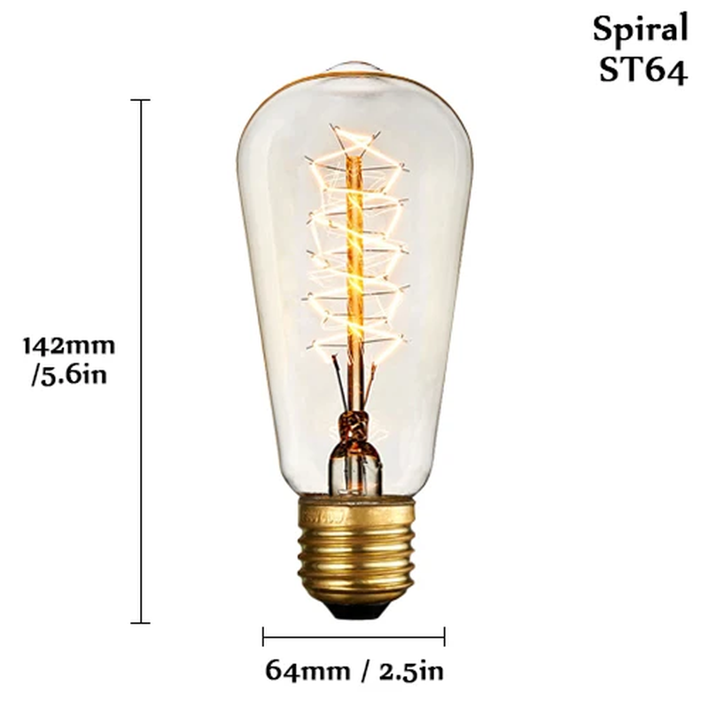 Edison Bulb Incandescent Vintage E27 40W 220V Antique Bulb - StyleSpace